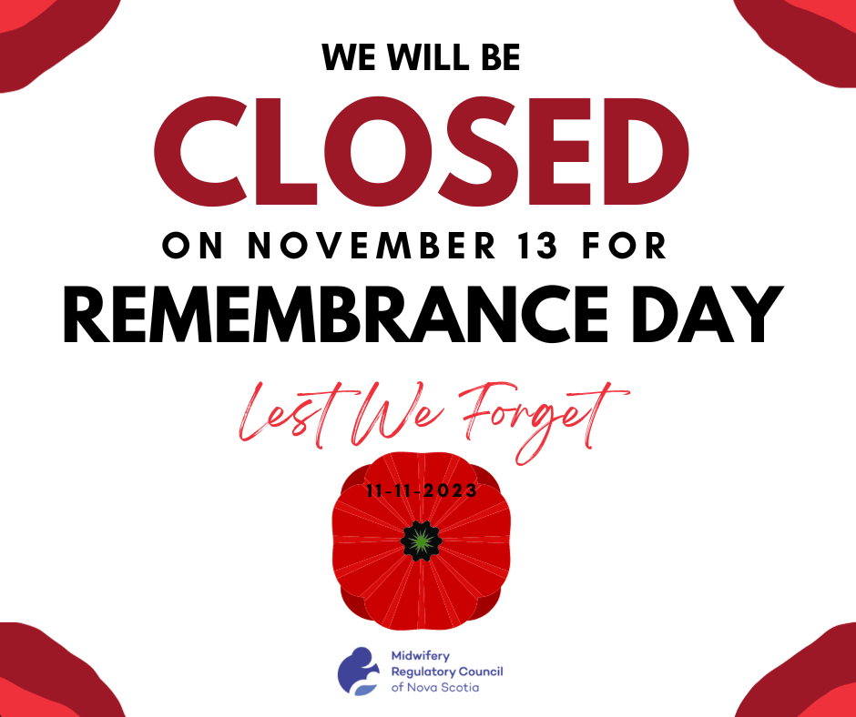 Remembrance Day Midwifery Regulatory Council Of Nova Scotia Remembrance Day Midwifery Regulatory Council Of Nova Scotia